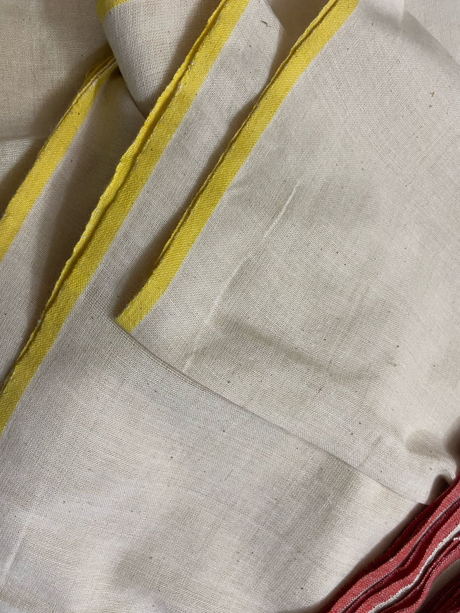Avyakta Authentic Organic Cotton Plain Kora Handwoven Fabrics ...